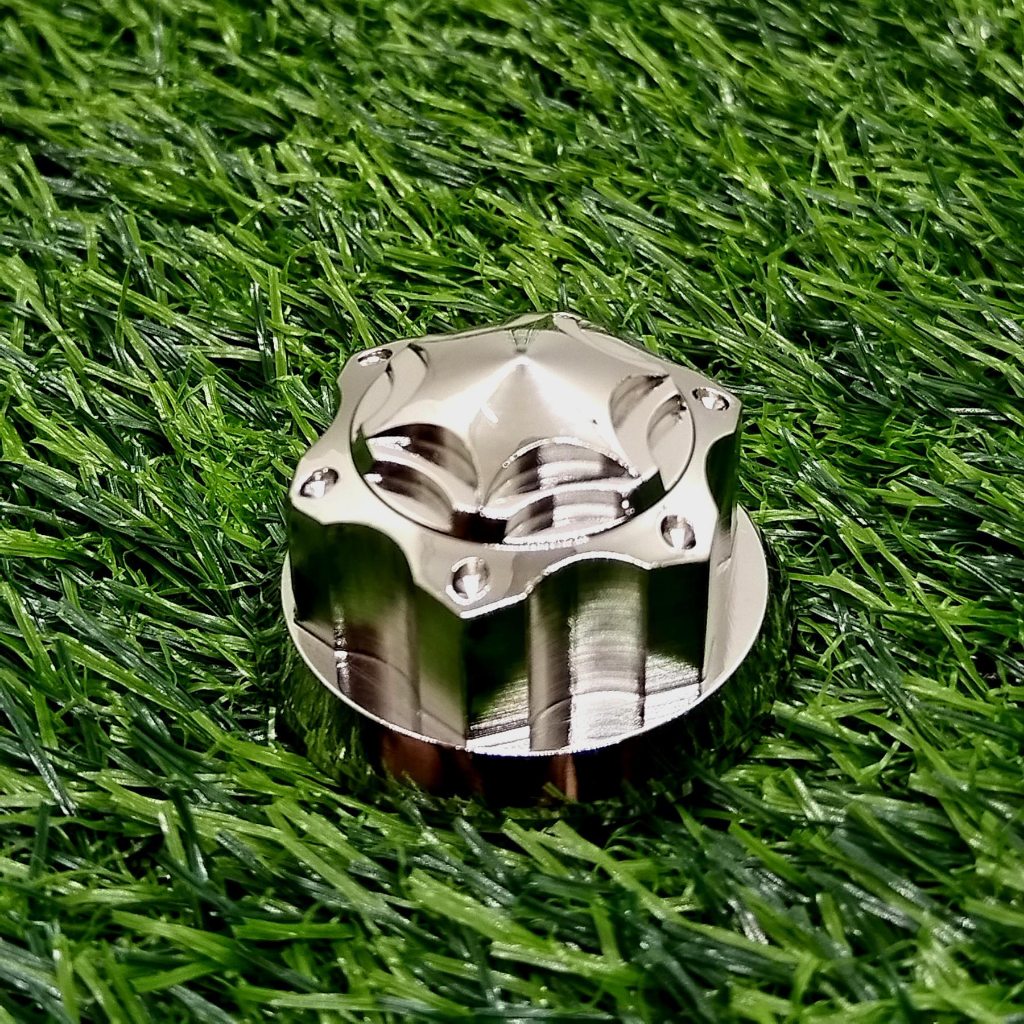 SC SIAM CENTER NUT for Raider 150 CARB / FI FLOWER TYPE (Silver ...