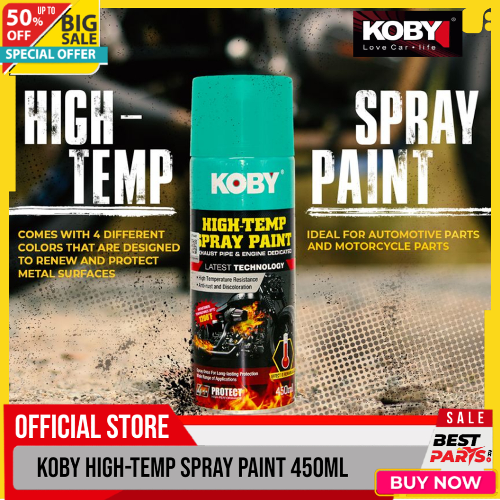 Koby Hi-Temp Spray Paint 450ml Premium Quality | Best Performance ...