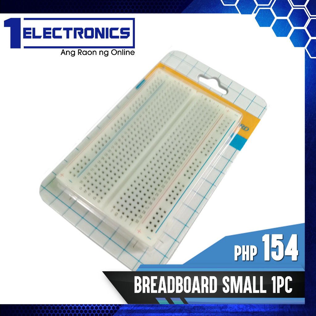 1Electronics 1pc Solderless Breadboard 400/800 Tie Points Circuit Bread ...
