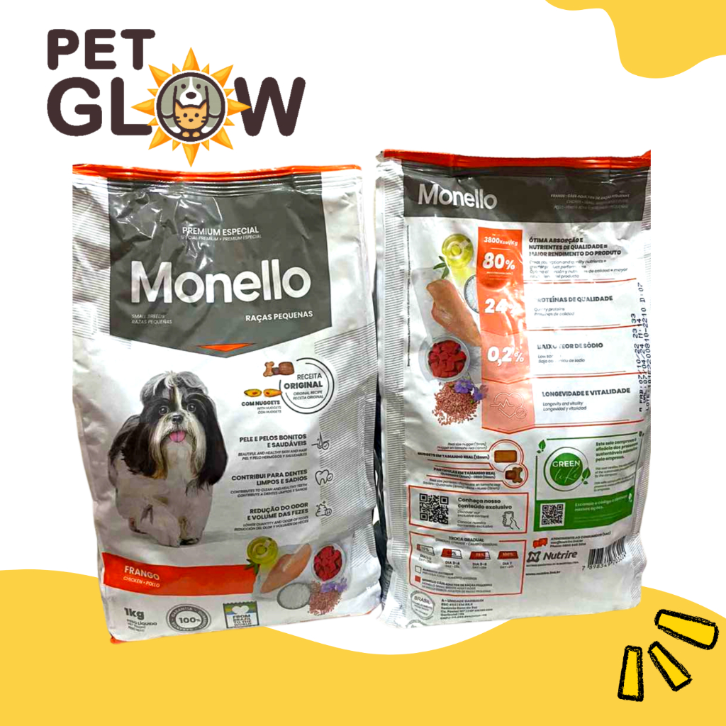 MONELLO DOG FOOD FOR SMALL BREED ADULT- 1kg Original packaging | Shopee ...