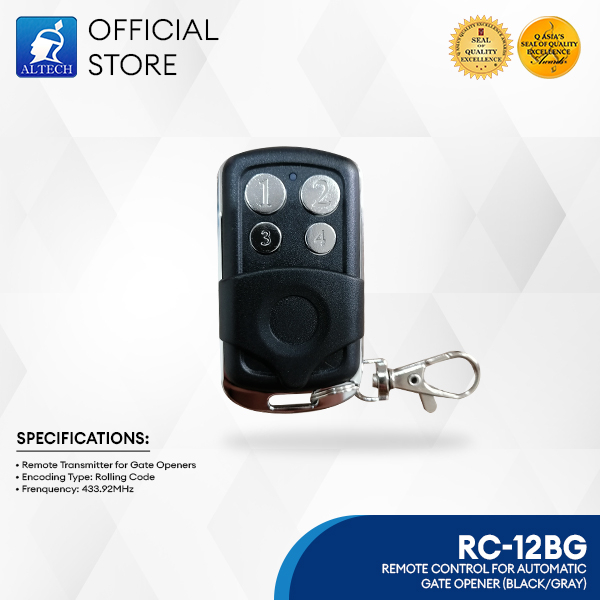 ALTECH Remote Control for Swing Gate and Sliding Gate Opener RC-12BG ...