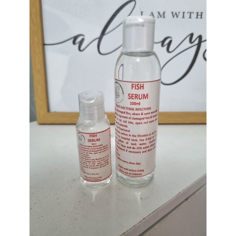 Fish Serum- for clamp fins, fin rot and other fish disease | Shopee ...