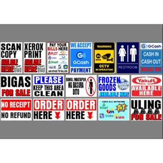 Laminated Signages a4 size, Open Closed, NO Parking, NO Smoking Sign ...