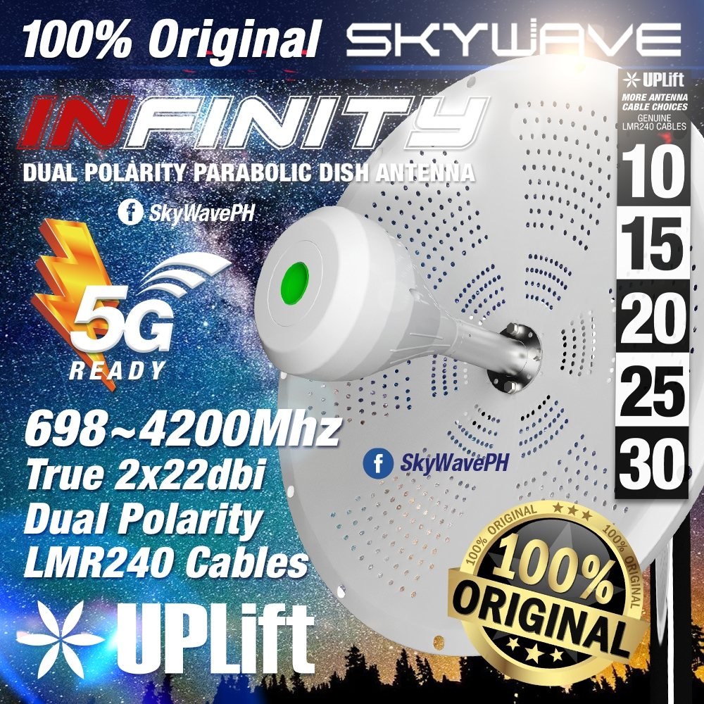 UPLift SkyWave Infinity Giant Hyperbolic Dish Antenna 5G-Ready Ultra ...