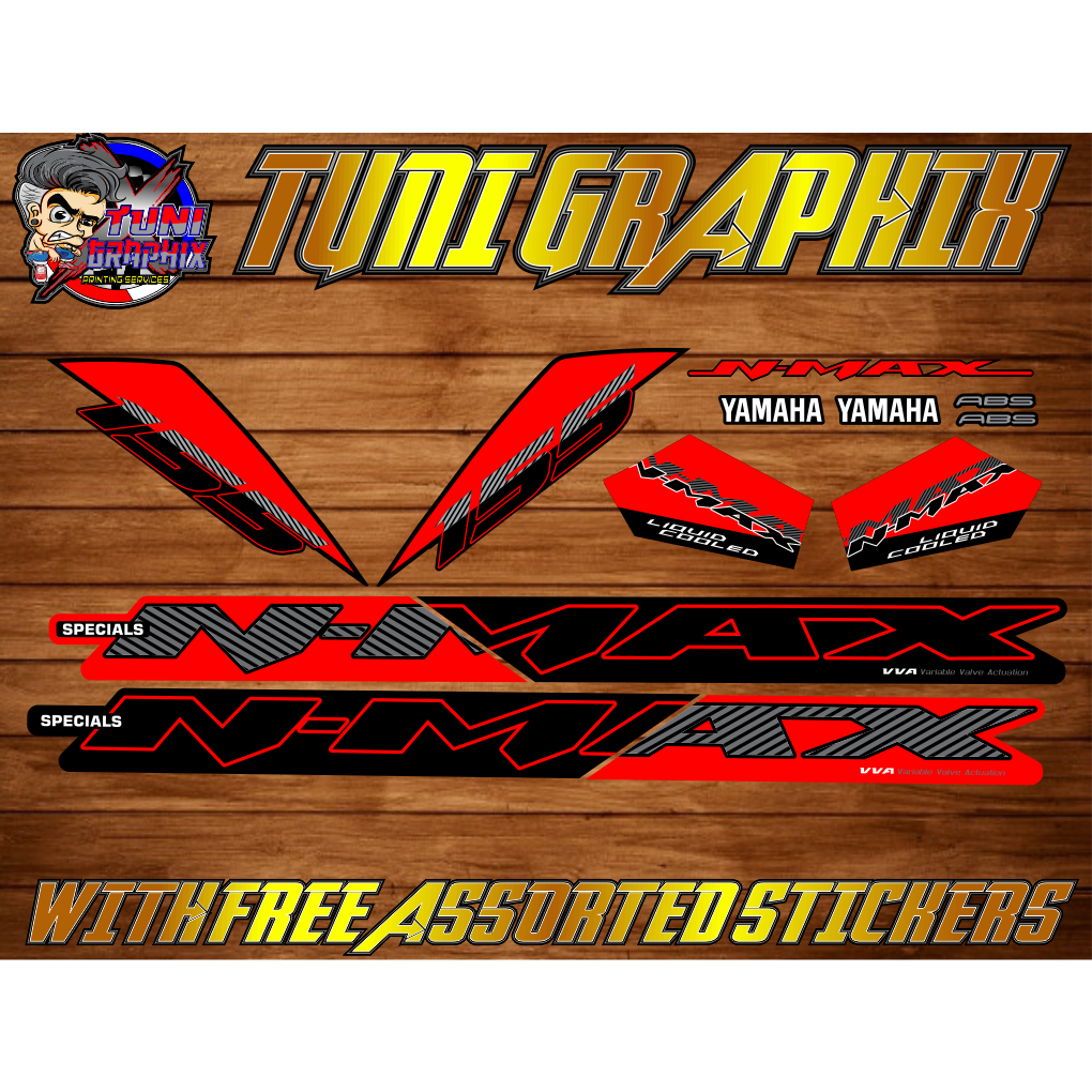 YAMAHA NMAX 155 V2 DECALS ( 01 MALAYSIAN ) w/freebies | Shopee Philippines