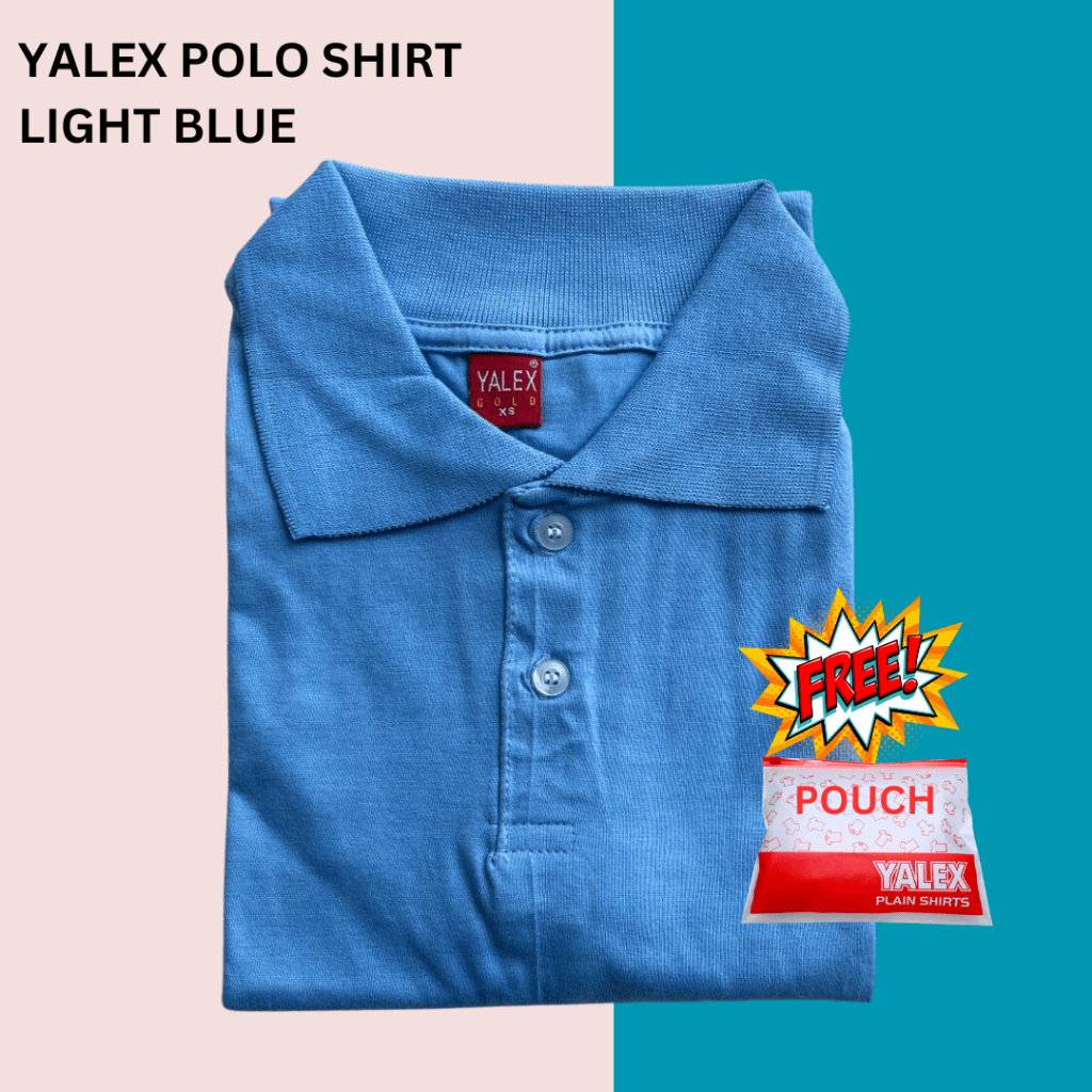 YALEX POLO SHIRT (COTTON) | ROYAL BLUE, LIGHT BLUE | COTTON | SET 8 ...