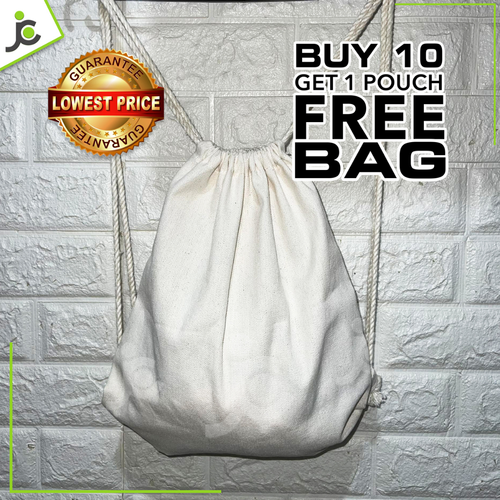 Thick Plain Canvas Drawstring Bag Stringbag Backpack High Quality ...