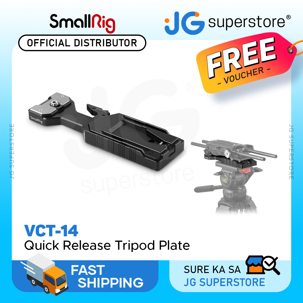 SmallRig VCT-14 QR Quick Release Tripod Adapter Shoulder Plate w/ Lever ...