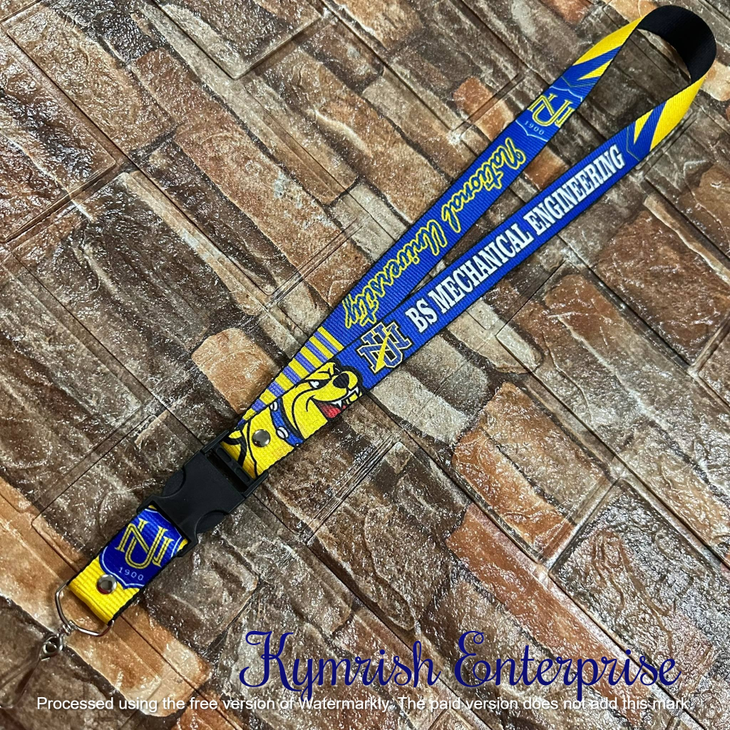 NU National University Bulldogs NU Bulldogs Design ID Lace Lanyards ...