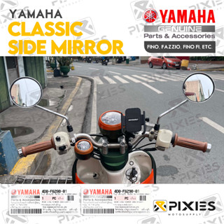 4D0F628001 YAMAHA CLASSIC FINO ROUND SIDE MIRROR FAZZIO BENELLI SCOOPY ...