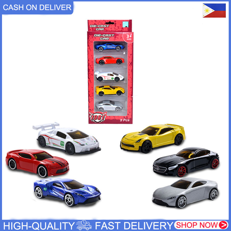 5 Pack 1 Super Run Model Toy Die-casting Model Car Metal Alloy Die ...