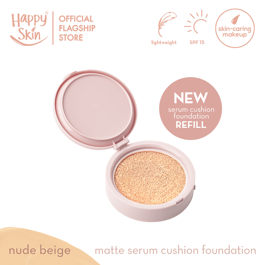 Happy Skin Second Skin Matte Serum Cushion Foundation SPF15 Refill ...