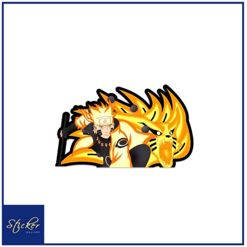 NARUTO KYUUBI MODE ANIME PEEKER WATERPROOF STICKER | Shopee Philippines