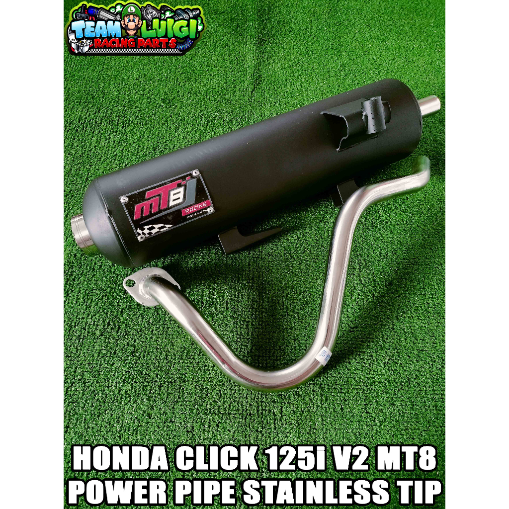 MT8 POWER PIPE FOR HONDA CLICK 125i V2 STAINLESS TIP | Shopee Philippines