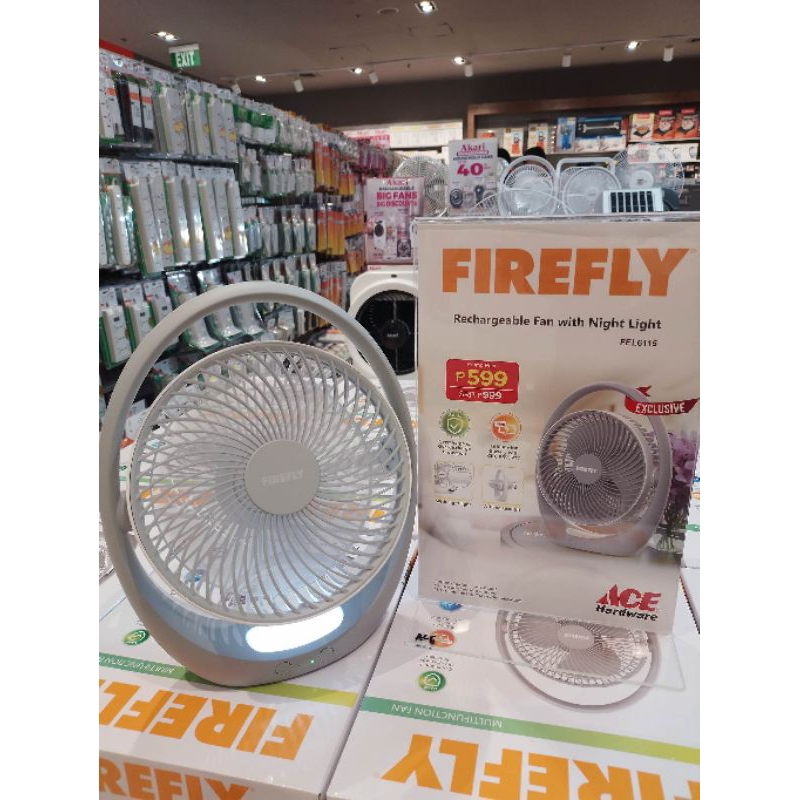 Firefly Rechargeable Fan and Emergency Light Original | Shopee Philippines