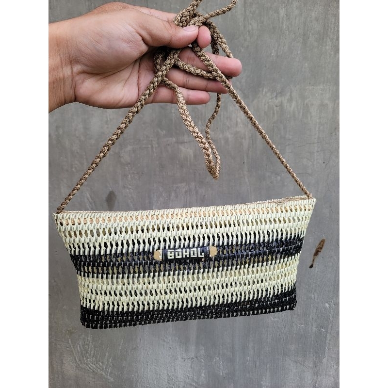 Native Bohol Sling Bag Rattan Plastic | Shopee Philippines