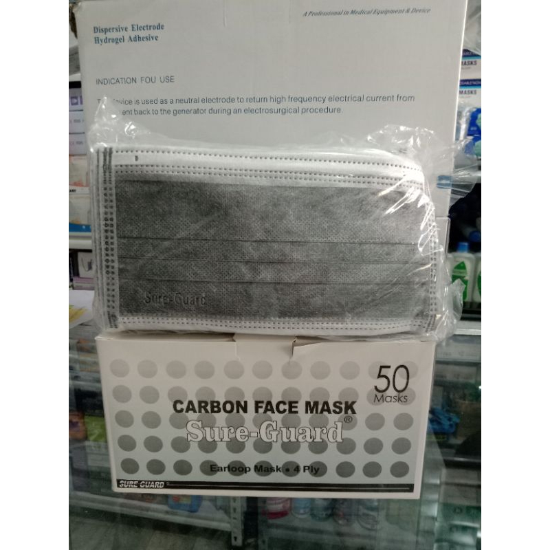 CARBON FACEMASK SURE-GUARD | Shopee Philippines