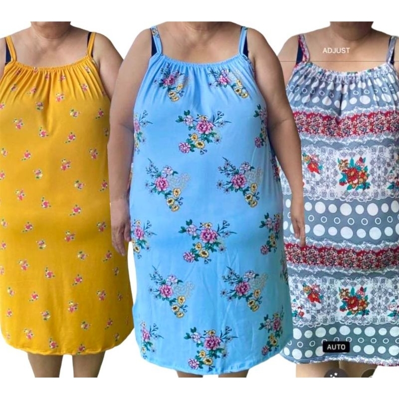 (CA15) 2XL 3XL 4XL Spaghetti Sleeveless Daster | Plus Size Duster ...