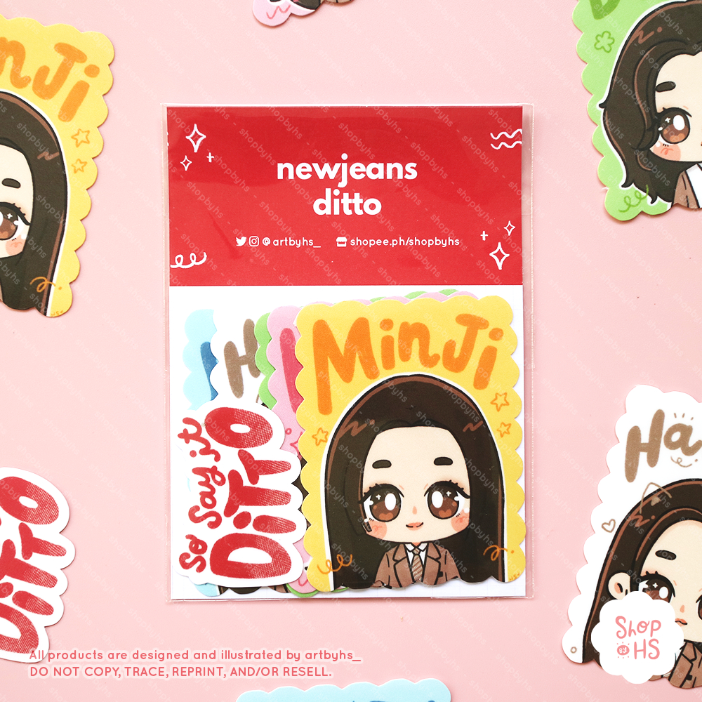 NewJeans Ditto Fanart Sticker Set | Shopee Philippines