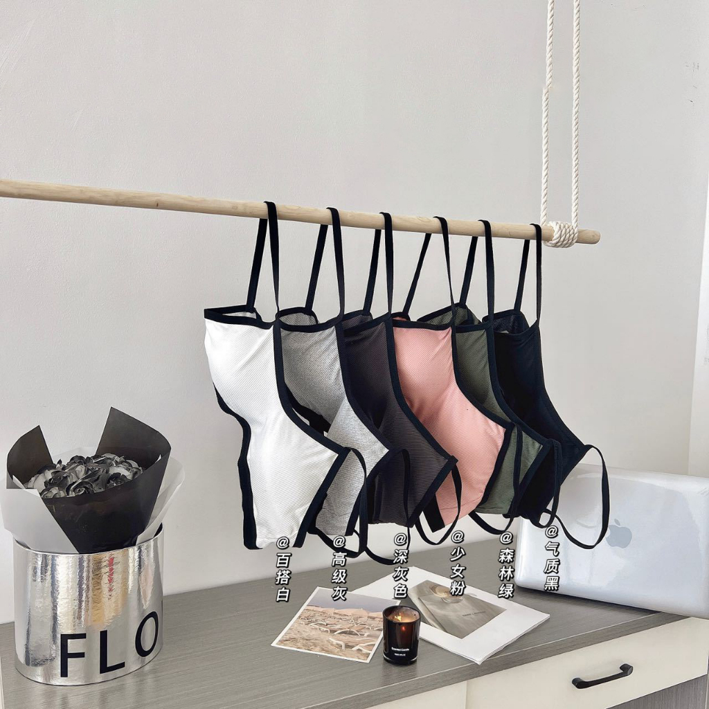 Fashion Comfortable Cotton Threaded Sexy Back Single Hook Bra Bralette ...