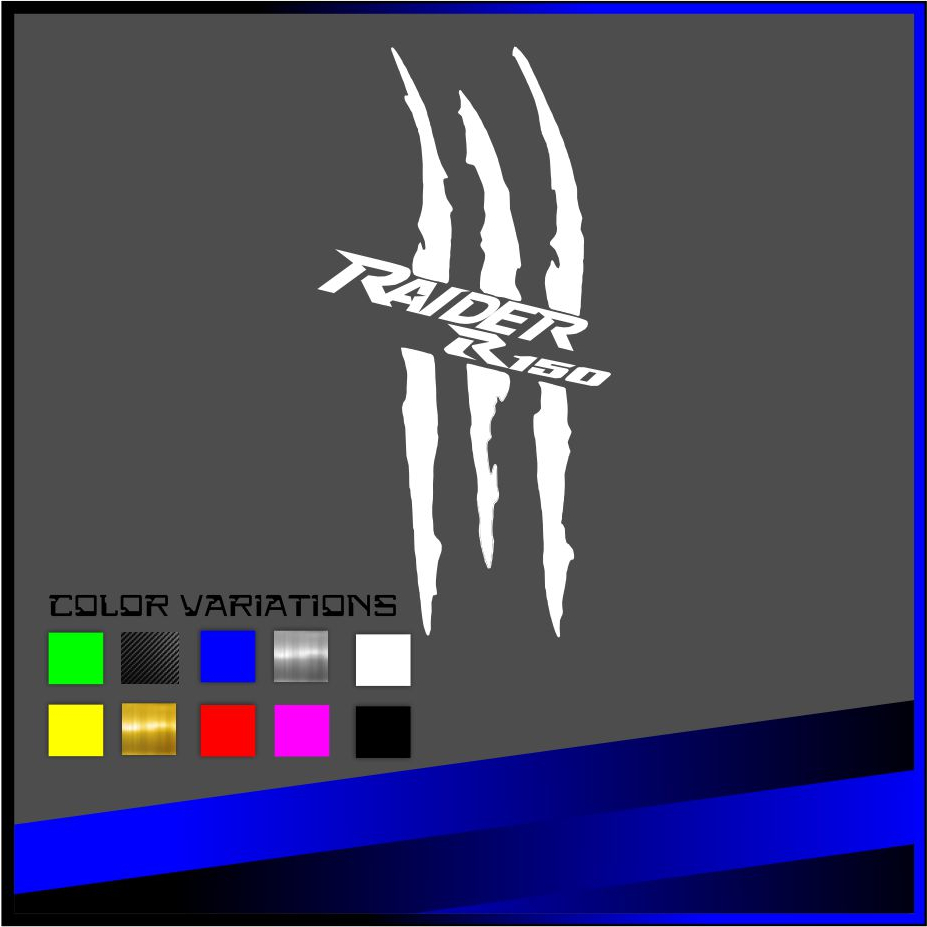 Suzuki Raider Monster claw sticker decals cut-out | Shopee Philippines