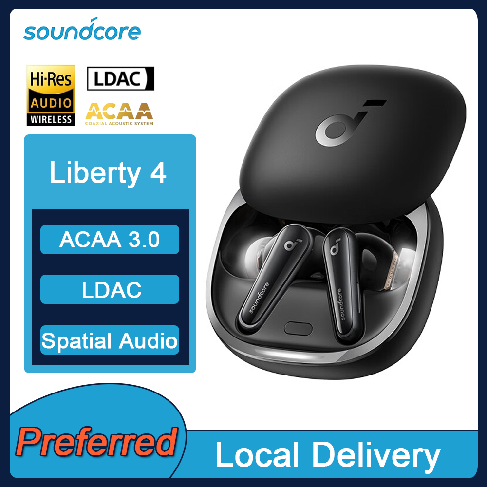 Original SoundCore Liberty 4 TWS Noise Cancelling True Wireless Earbuds ...