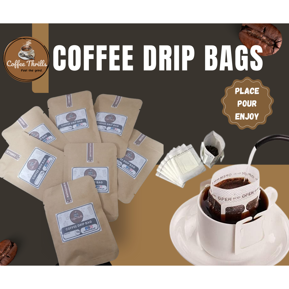 Coffee Thrills Individual Premium Coffee Drip Bag (1 DripBag, 12Grams ...