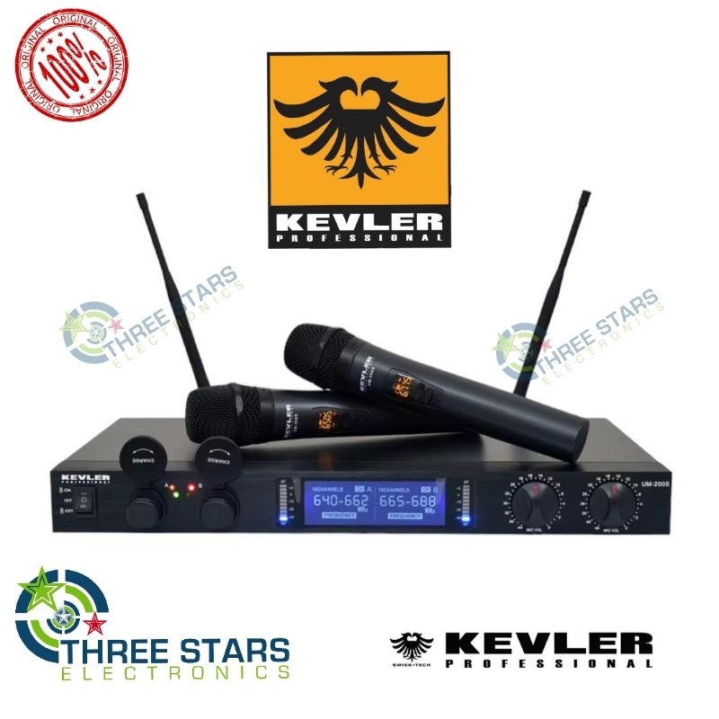 Original Kevler Professional UM-200S Dual UHF Professional Wireless ...