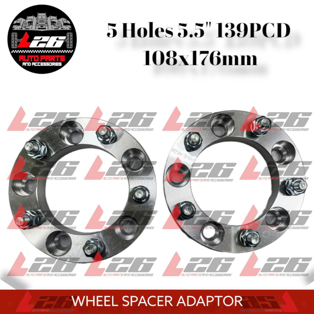 Universal Wheel Adapter / Wheel Spacer 35mm 5 Holes 5.5” 139PCD ...