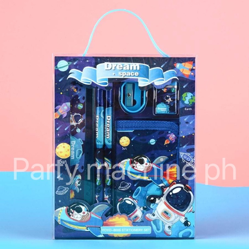 1 set astronaut stationary box set / school set / give away / lootbag ...