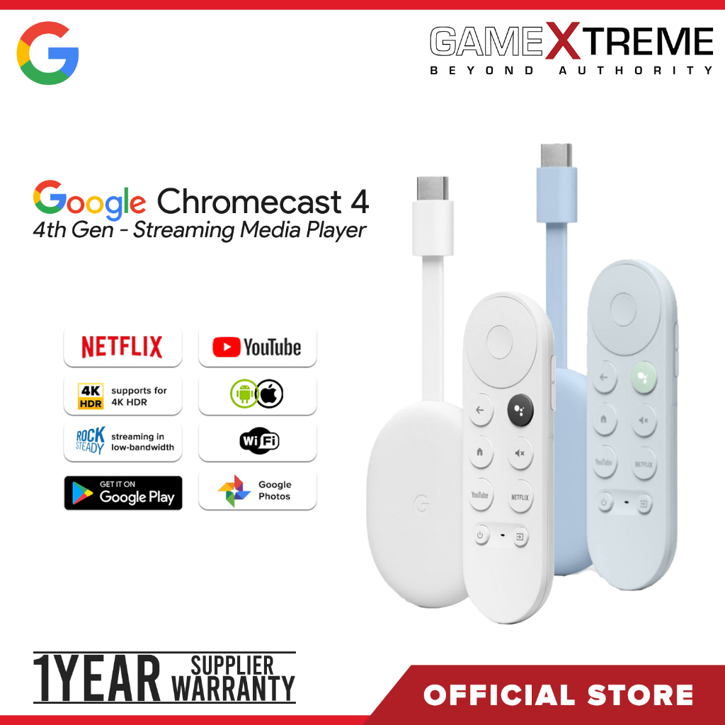 Google Chromecast 4th Gen with Google TV 2020 4K Streaming Media Player ...