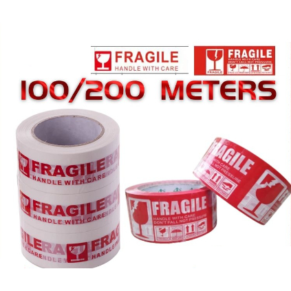 Fragile Tapes Warning Packing Shipping Label Packaging Tape per piece ...