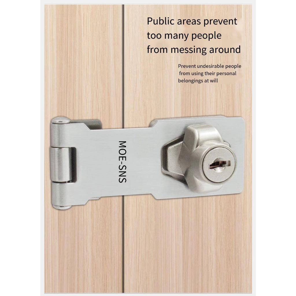 1pcs 304 stainless steel Safety hasp lock keyed hasp high quality Door ...