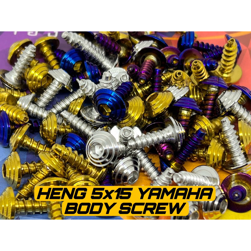 Heng 5x15 Body Screw for All Yamaha Motorcycle (SOLD PER PIECE ...
