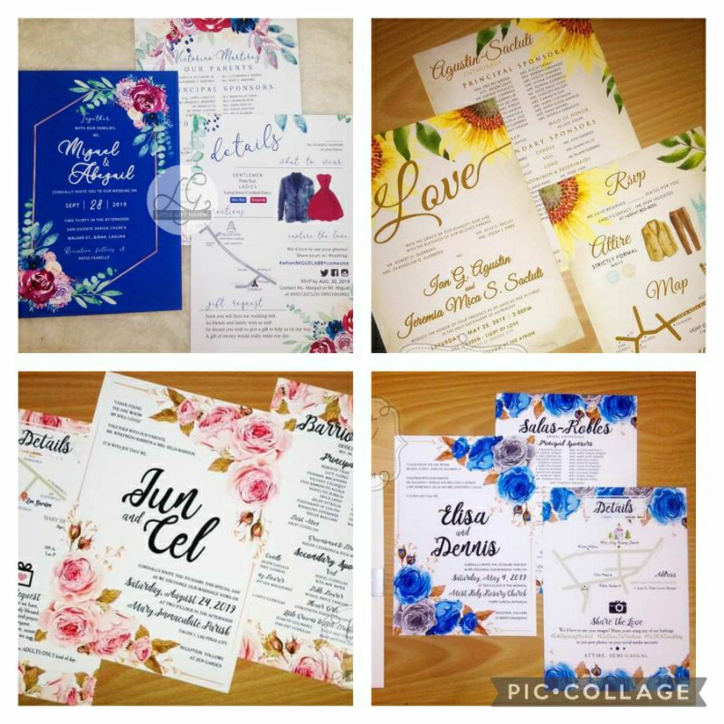 PRINT ONLY INVITATIONS, CARDS (no envelope) | Shopee Philippines