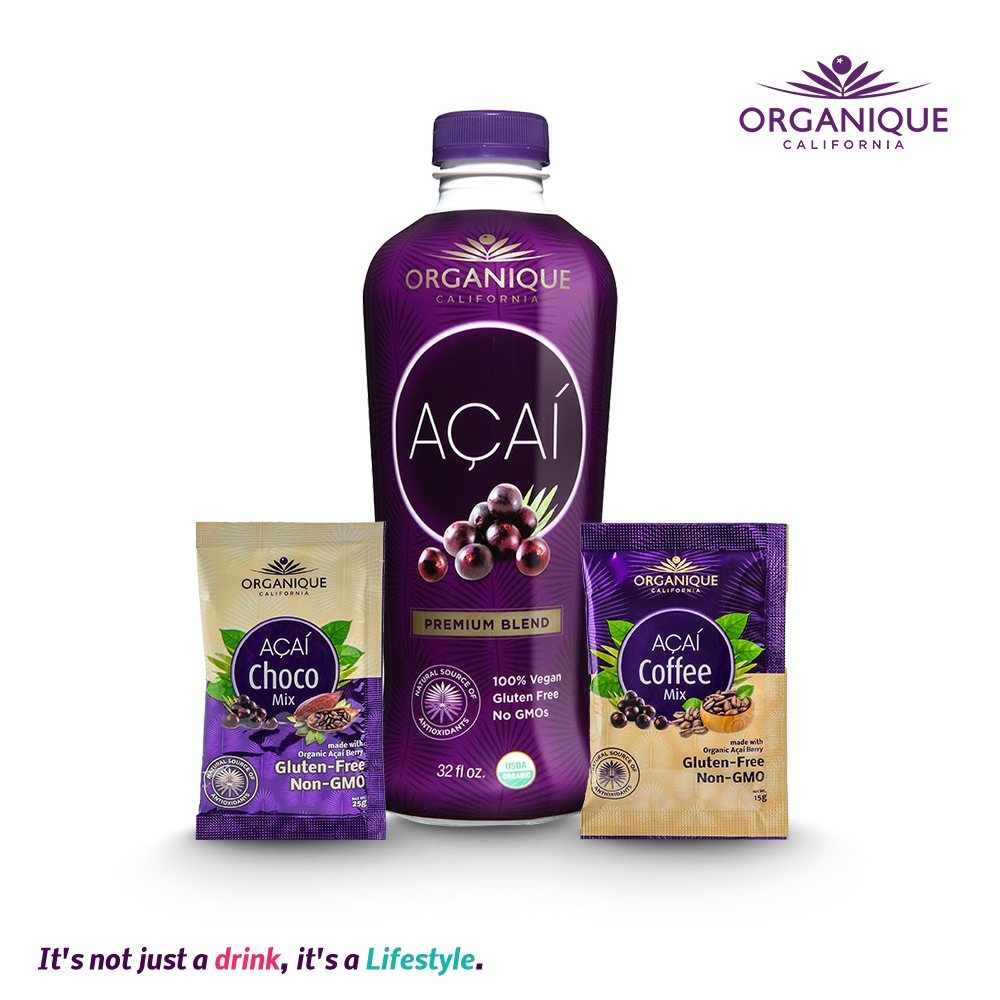 Organique Acai Super Pack 946ml with Free 5 Sachet of Coffee & Choco ...