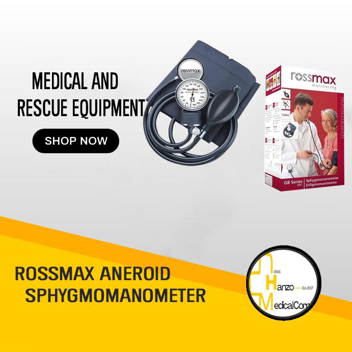 Rossmax Aneroid Sphygmomanometer Blood Pressure BP Upper Arm Apparatus with Stethoscope Manual ...