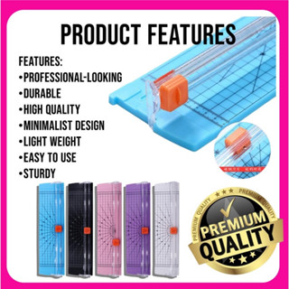 Paper Trimmer A4 Portable Size Plastic Paper Cutter Manual Cutting Tool ...
