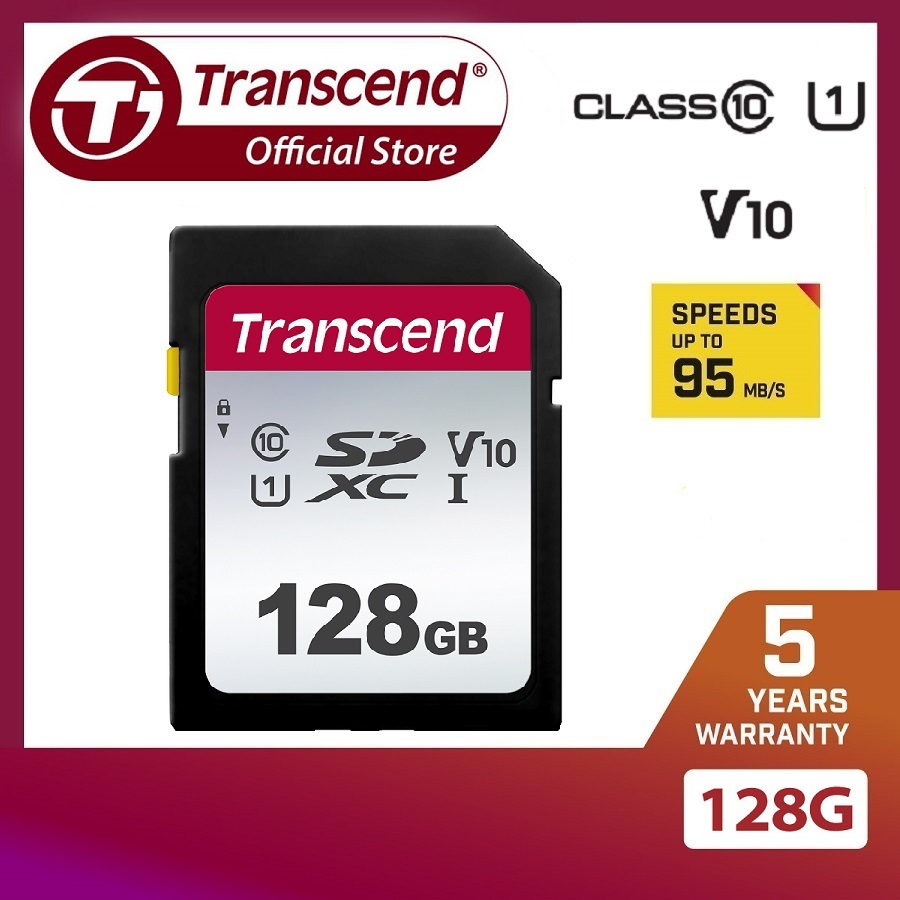 Transcend SDC300S SDXC/SDHC 300S Memory Card | 128GB | SDCard | Transcend SD Card | Shopee ...