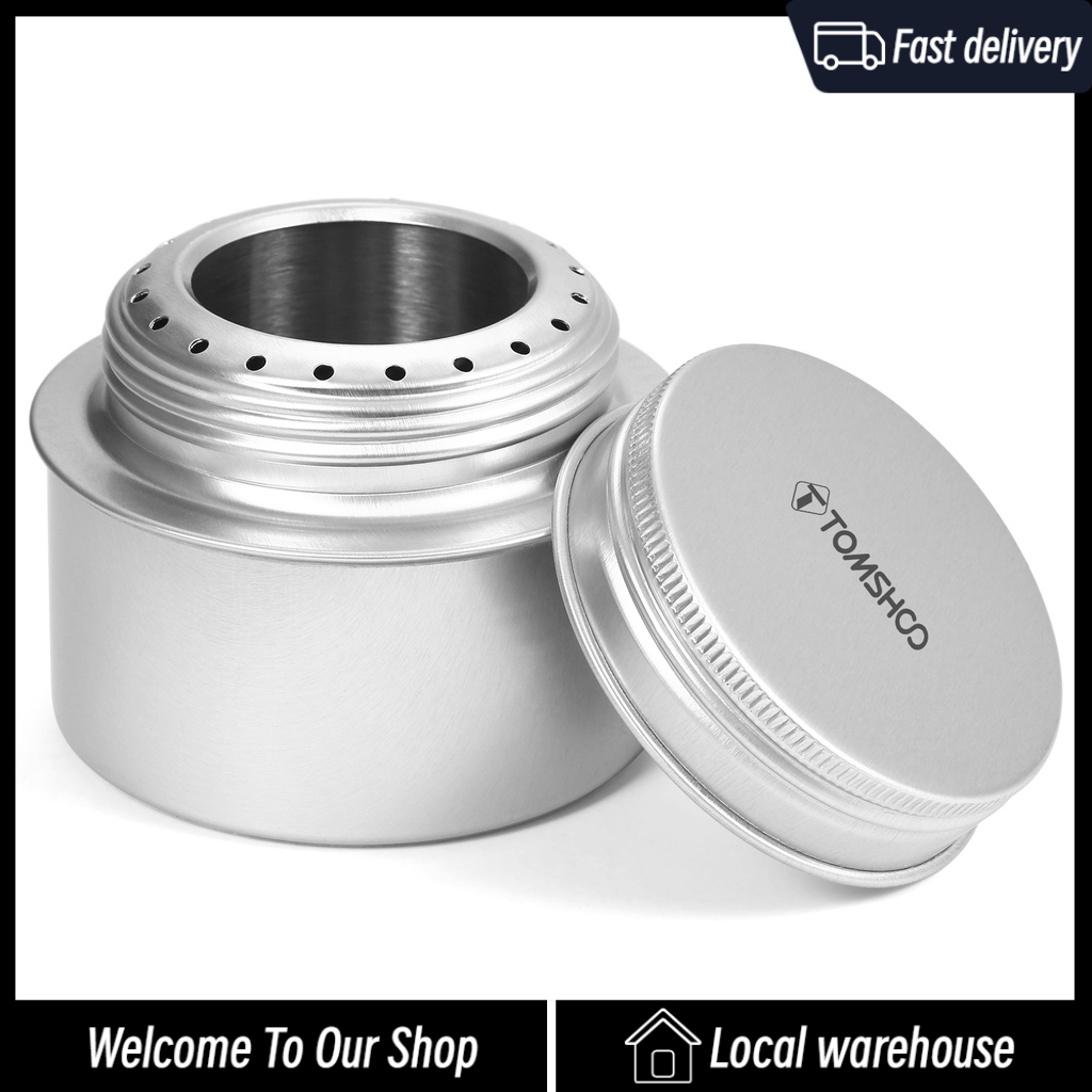 [Fast delivery]TOMSHOO Portable Mini Aluminum Alloy Alcohol Stove with ...