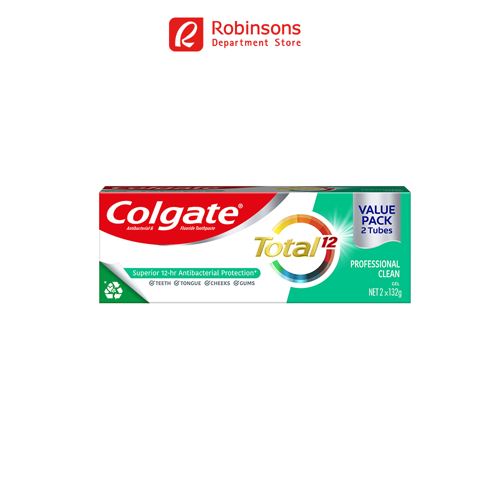 Colgate Total Toothpaste Professional Clean 132g Twin Pack | Shopee ...