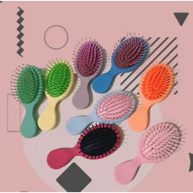 Stylish Candy Colored Long Hair Cushion Massage Scalp Small Comb(Random ...