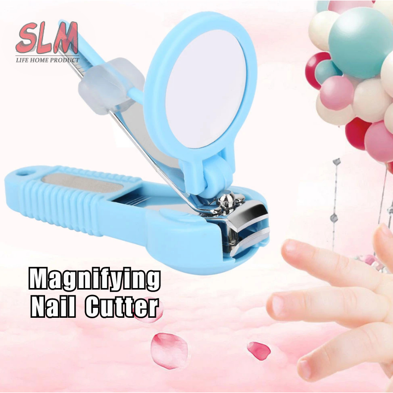 Nail Clipper with Magnifying Glass Magnifier For Poor Vision Stainless ...