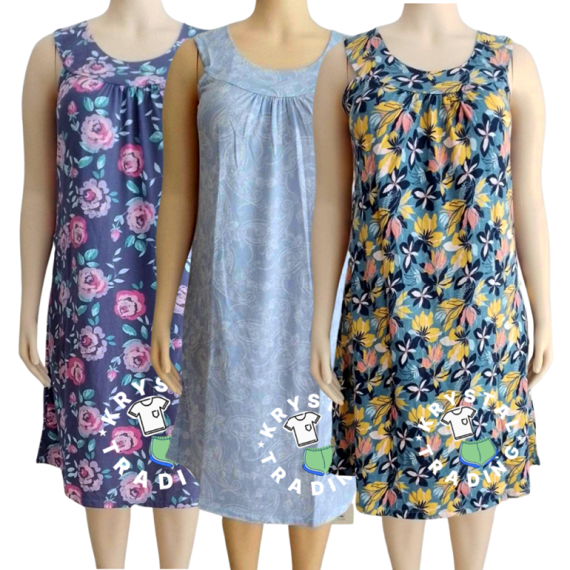 Plus Size Duster Dress Pambahay Premium Cotton fits large-3xl | Shopee ...