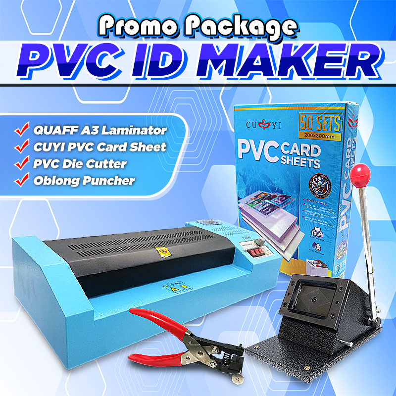 (Promo Package) PVC ID Maker Package A3 Laminator / Pvc Sheet / Oblong ...