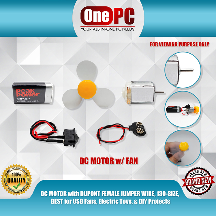 DC MOTOR with FAN EXPERIMENT KIT FOR SCIENCE EDUCATIONAL PROJECT ...