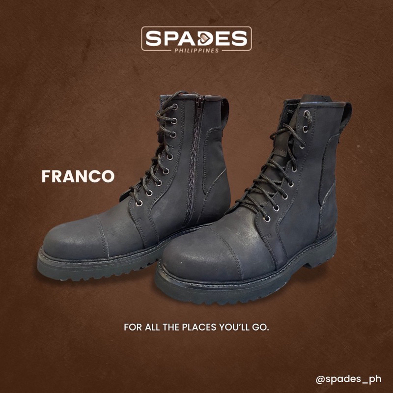 Franco Boots By Spades ph | Shopee Philippines