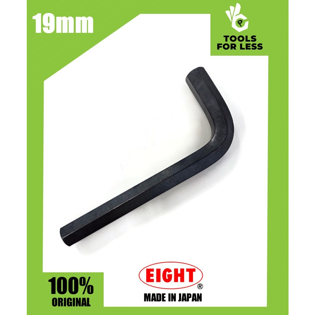 Eight Black Hexagon Allen Key 19mm Made in Japan | Shopee Philippines