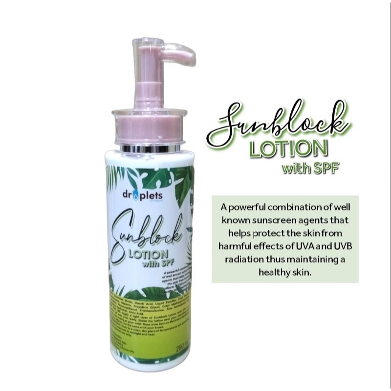 Sunblock Lotion with SPF 280ml by Droplets of Nature | Shopee Philippines
