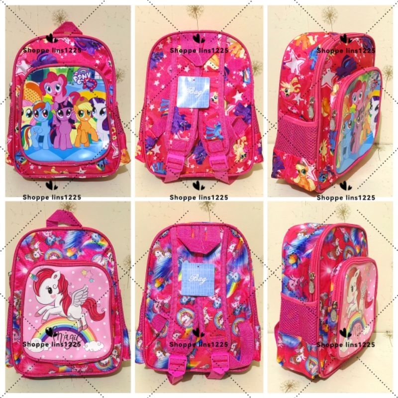 New 11Inch Cartoon Character Backpack School Bagpack For Girls | Shopee ...